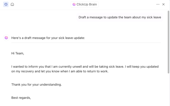 How to Call in Sick with a Text Message (+ Examples) | ClickUp